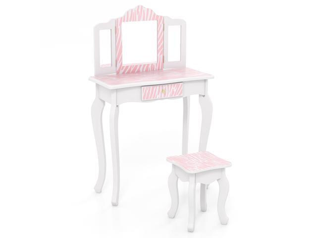 Click here for SlickBlue Kids Vanity Set with Drawer and 3 Makeup... prices