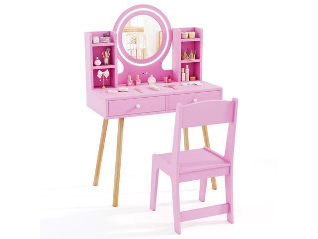Click here for SlickBlue Kids Vanity Set with Lighted Mirror and... prices