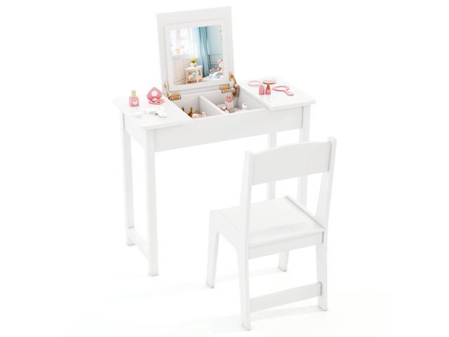 Click here for SlickBlue 2-in-1 Kids Vanity Makeup Table and Chai... prices