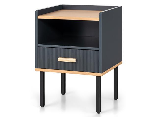 Click here for SlickBlue Nightstand Bedside End Table with Drawer... prices