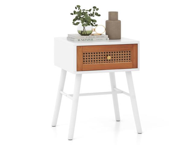 Click here for SlickBlue Rattan Nightstand Mid Century Modern Acc... prices