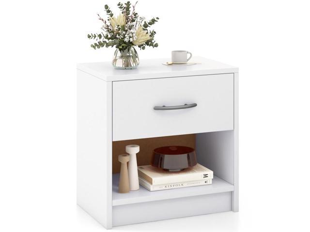 Click here for SlickBlue Bedside Table Nightstand with Drawer and... prices