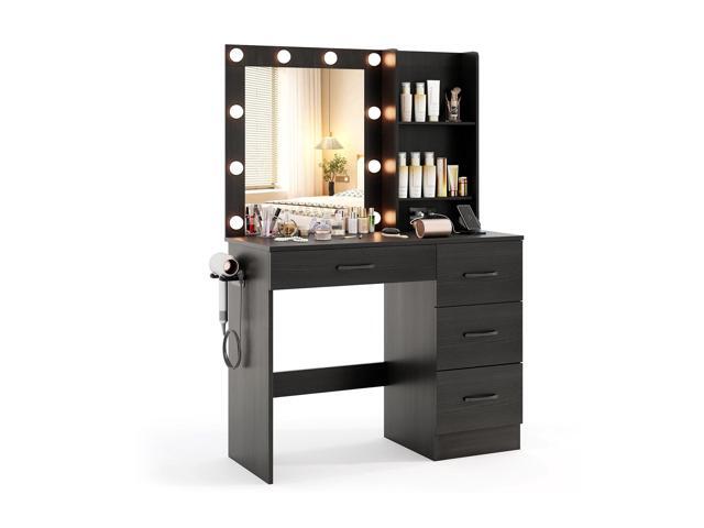 Click here for SlickBlue Vanity Desk with 3-Color Lights and Powe... prices