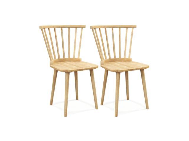 Click here for SlickBlue Windsor Dining Chairs Set of 2 Rubber Wo... prices