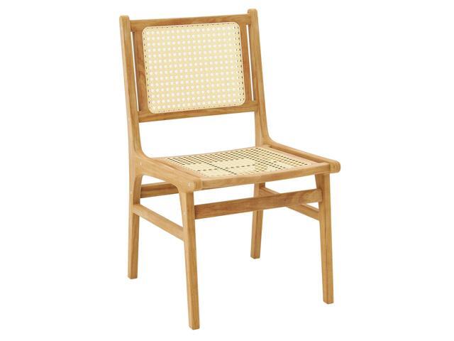 Click here for SlickBlue Rattan Dining Chair with Natural Cane Wo... prices