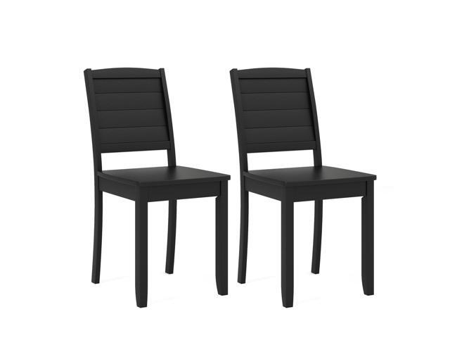 Click here for SlickBlue Wood Dining Chair Set of 2 Armless Kitch... prices