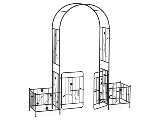 Click here for SlickBlue 87 Inches Garden Arbor with Lockable Gat... prices