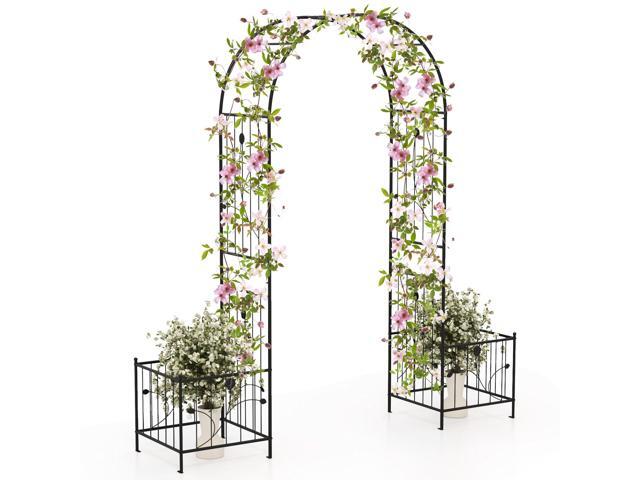 Click here for SlickBlue 2 in 1 Garden Arbor with 2 Side Planters... prices