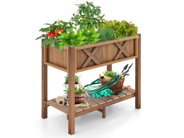 Click here for SlickBlue HIPS Raised Garden Bed Poly Wood Elevate... prices