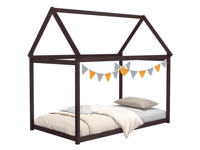 Click here for SlickBlue Stable Kids Platform Floor Bed with Roof... prices