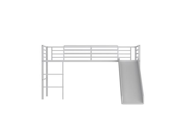 Click here for SlickBlue Twin Metal Loft Bed with Slide Safety Gu... prices