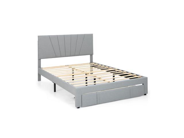 Click here for SlickBlue Upholstered Bed Frame with Drawer and Ad... prices