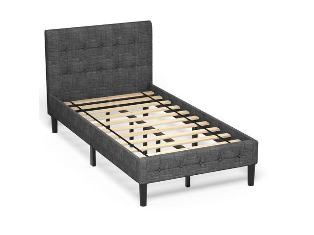 Click here for SlickBlue Platform Bed with Button Tufted Headboar... prices