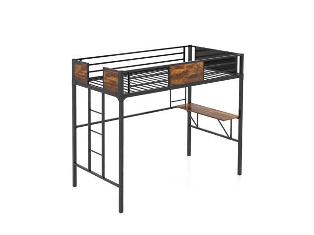 Click here for SlickBlue Twin Size Industrial Metal Loft Bed with... prices