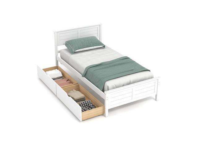 Click here for SlickBlue Twin Size Bed Frame with Storage Drawers prices