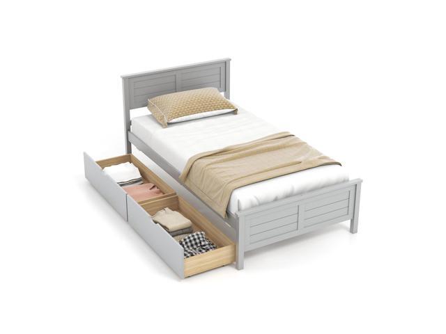 Click here for SlickBlue Twin Size Bed Frame with Storage Drawers prices