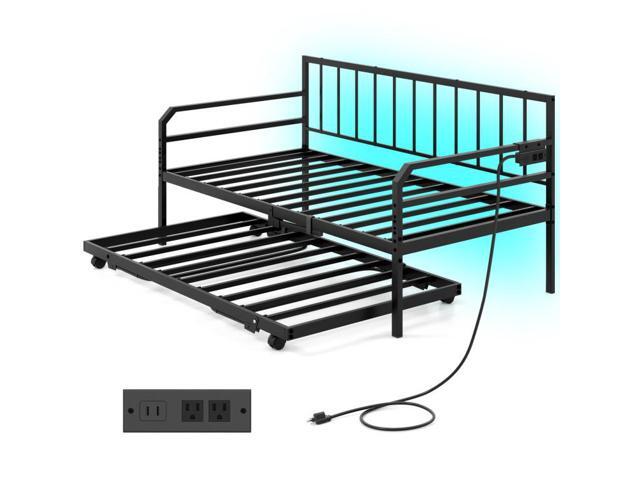 Click here for SlickBlue Adjustable Metal Twin Size Daybed with C... prices