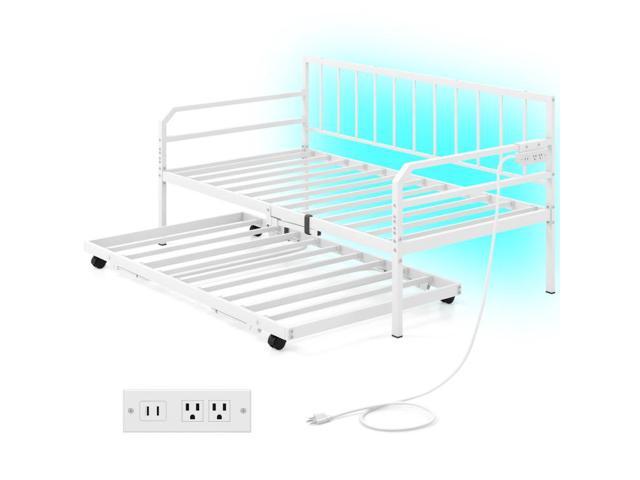 Click here for SlickBlue Adjustable Metal Twin Size Daybed with C... prices