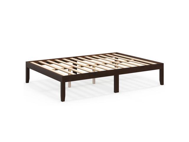 Click here for SlickBlue Full Size Wood Bed Frame with Wooden Sla... prices