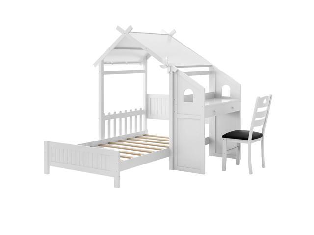 Click here for SlickBlue Twin House Bed with with 2 Drawers and W... prices