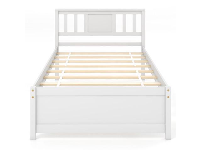 Click here for SlickBlue Wooden Platform Bed with Headboard and W... prices