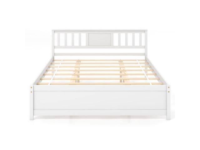 Click here for SlickBlue Wooden Platform Bed with Headboard and W... prices