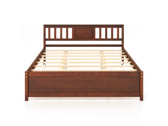 Click here for SlickBlue Wooden Platform Bed with Headboard and S... prices
