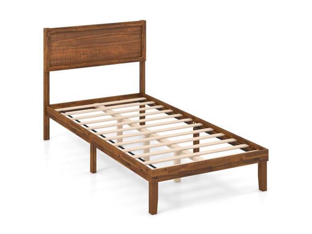 Click here for SlickBlue Bed Frame with Headboard and Wooden Slat... prices