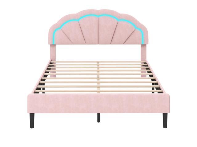 Click here for SlickBlue Upholstered LED Bed Frame with Adjustabl... prices