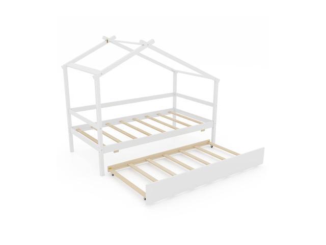 Click here for SlickBlue Kids Twin Size House Bed with Trundle an... prices