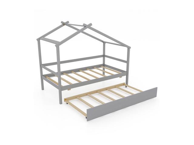 Click here for SlickBlue Kids Twin Size House Bed with Trundle an... prices