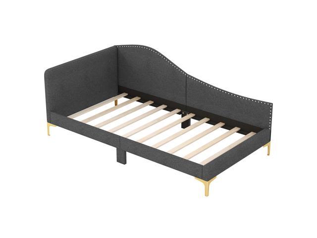 Click here for SlickBlue Rivet-Tufted Platform Bed with Metal Leg... prices
