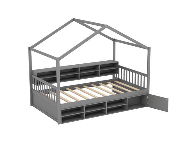 Click here for SlickBlue Twin Size House Bed with Roof with 14 St... prices