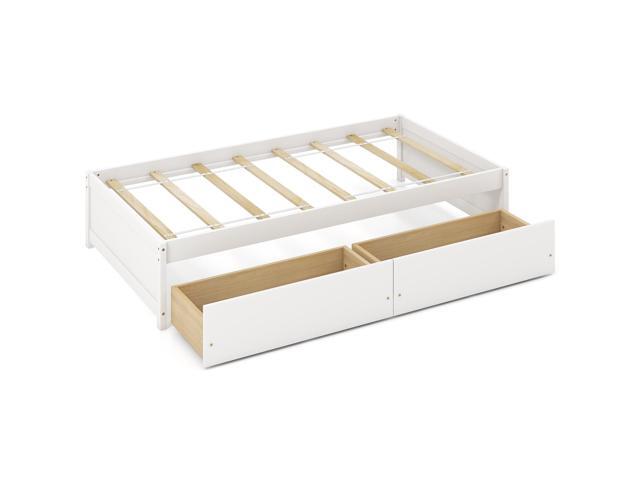 Click here for SlickBlue Twin Size Captain Bed with 2 Drawers and... prices