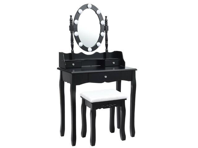 Click here for SlickBlue Oval Mirror Vanity Set with 10 LED Dimma... prices