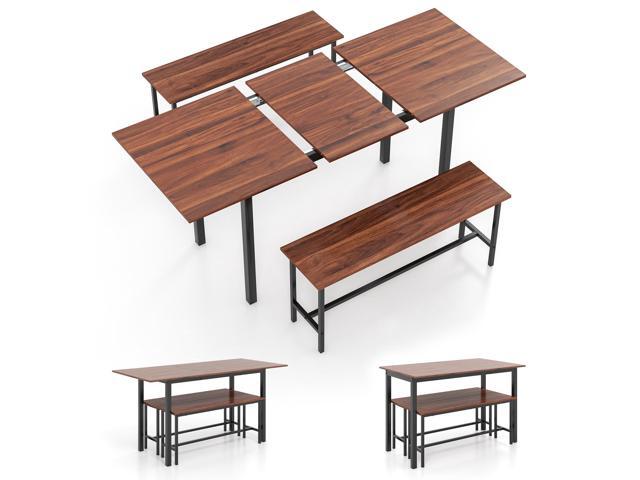 Click here for SlickBlue 3 Piece Dining Table Set for 4-6 with 2... prices