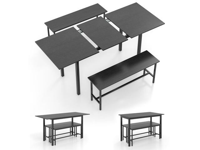 Click here for SlickBlue 3 Piece Dining Table Set for 4-6 with 2... prices