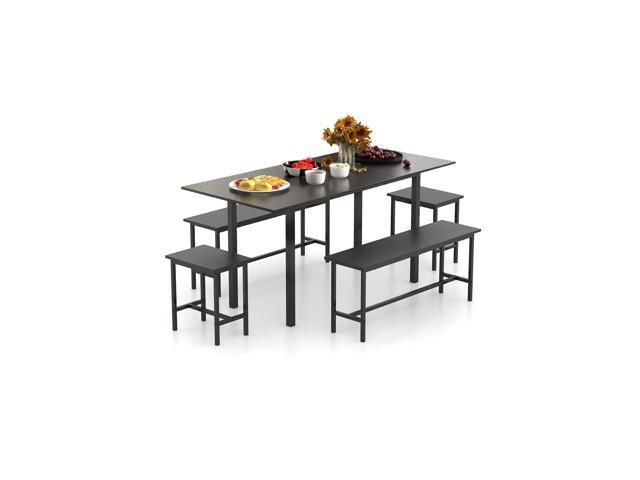 Click here for SlickBlue 5 Piece Dining Table Set for 4-6 with 2... prices