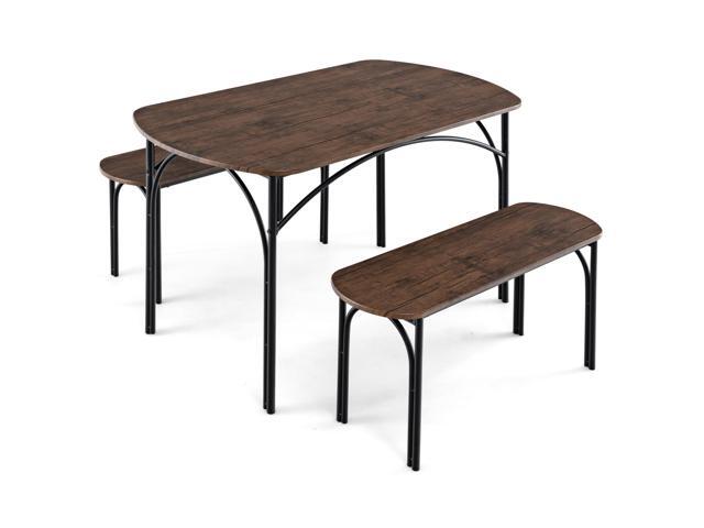 Click here for SlickBlue 3-Piece Dining Table Set for 4 with Meta... prices