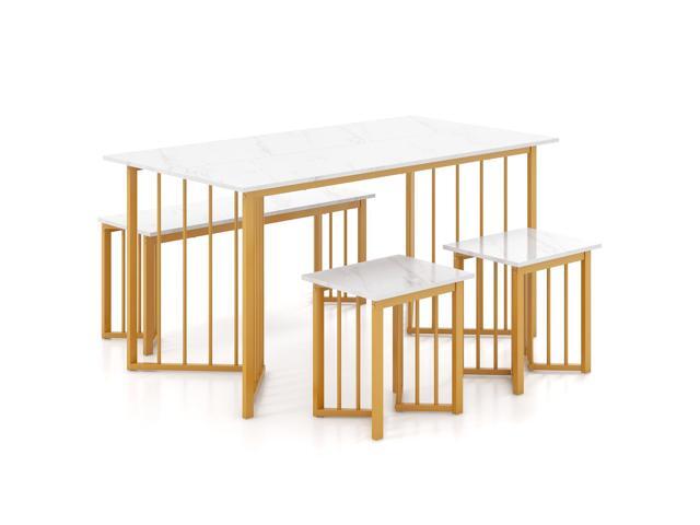 Click here for SlickBlue 4 Piece Dining Table Set with Bench and... prices