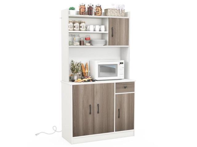 Click here for SlickBlue 71 Inch Kitchen Pantry Storage Cabinet B... prices