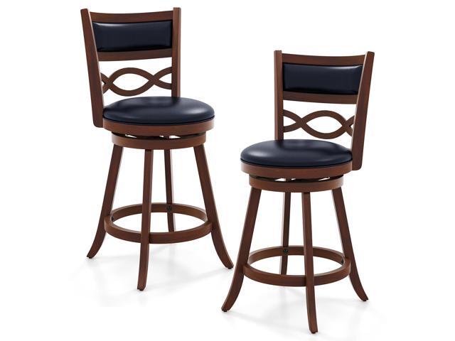 Click here for SlickBlue Bar Stools Set of 2 with Rubber Wood Fra... prices