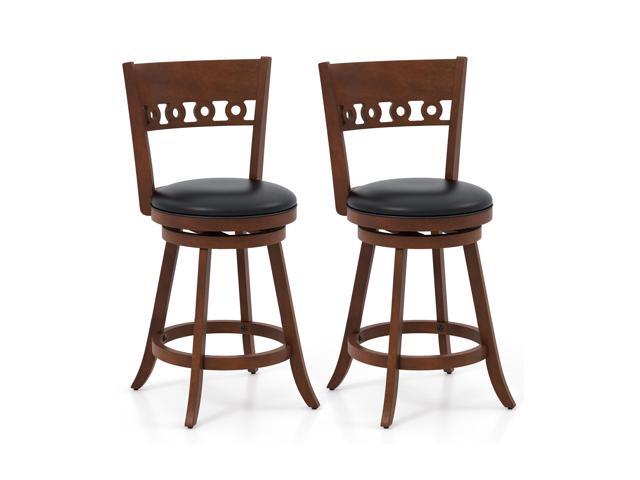 Click here for SlickBlue Set of 2 Swivel Bar Stools with Rubber W... prices