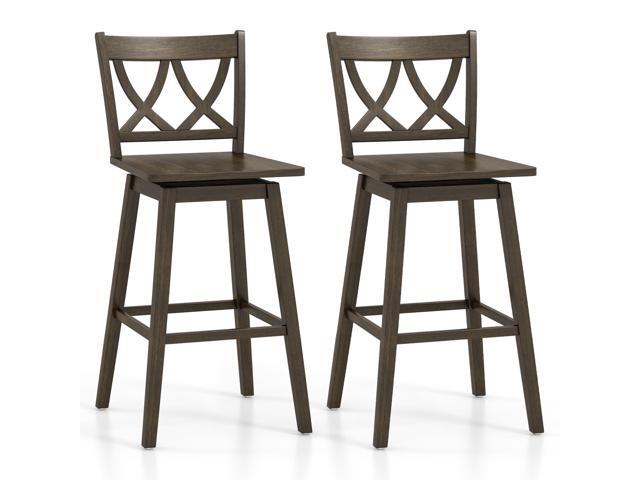 Click here for SlickBlue 29 Inch Bar Stool Set of 2 Wooden Bar Ch... prices