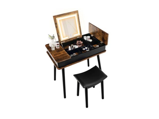 Click here for SlickBlue Vanity Table Set with Flip Top Mirror Li... prices