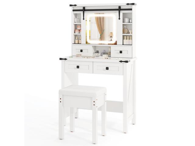 Click here for SlickBlue Makeup Vanity Desk with Mirror and Adjus... prices