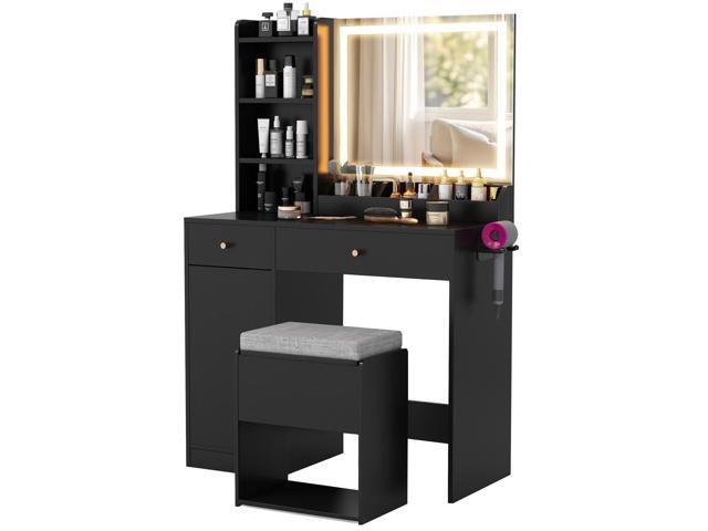 Click here for SlickBlue Vanity Dressing Table and Chair Set with... prices