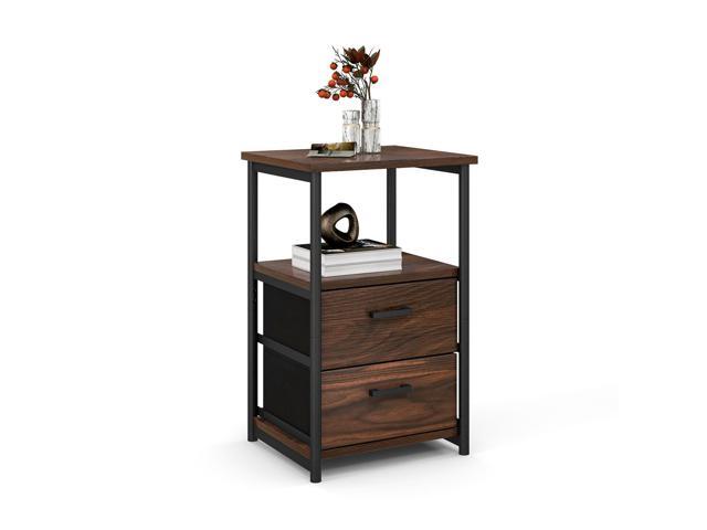 Click here for SlickBlue 3-Tier Retro Nightstand with 2 Removable... prices