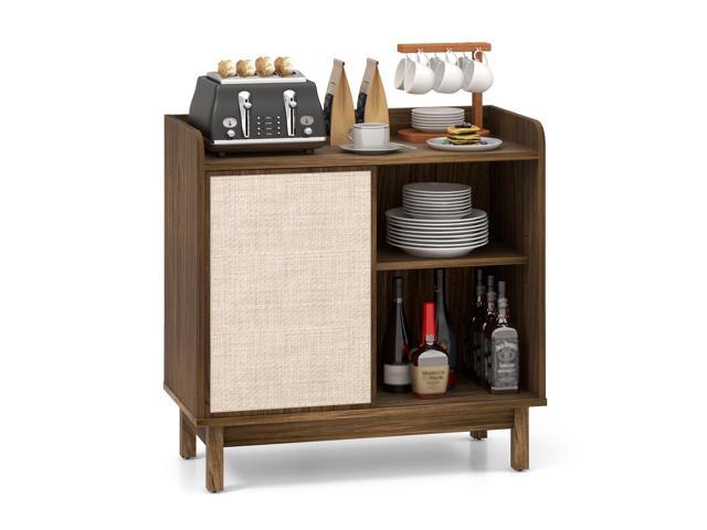 Click here for SlickBlue Rattan Buffet Sideboard Mid Century Floo... prices