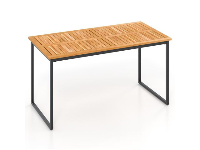 Click here for SlickBlue Acacia Wood Dining Table for 6 People wi... prices